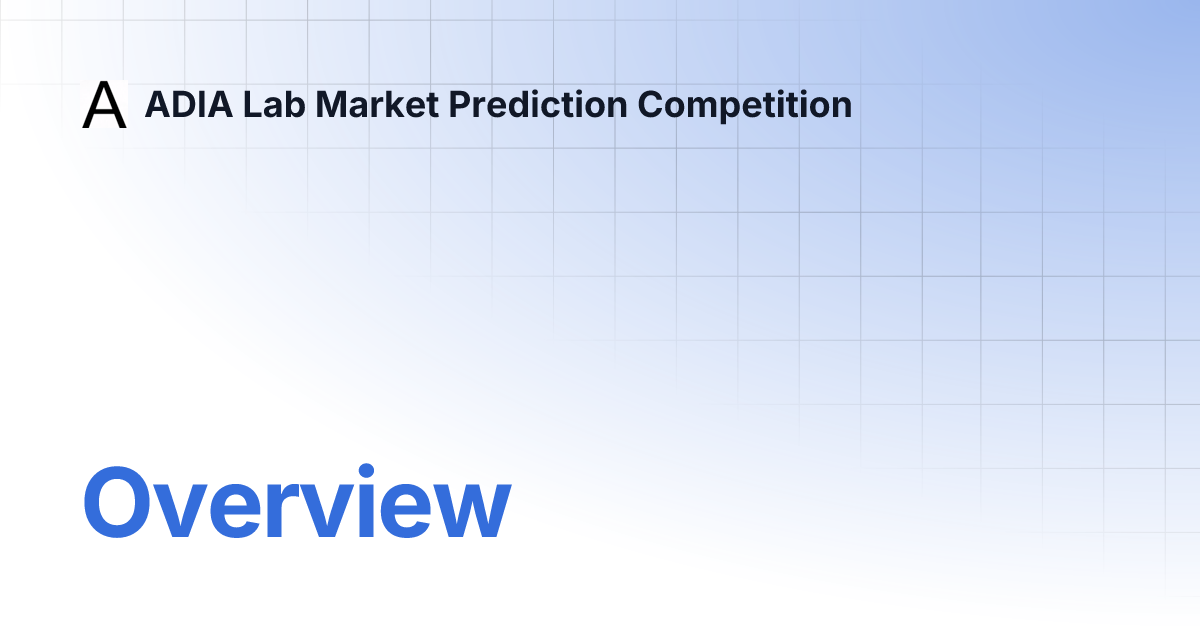 Overview | ADIA Lab Market Prediction Competition